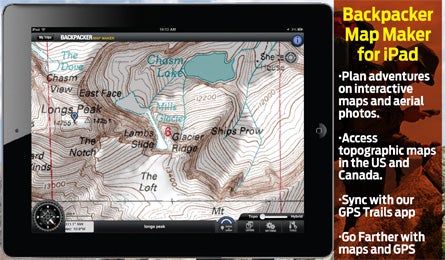 BACKPACKER Map Maker iPad app
