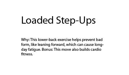 Back Strengthener: Loaded Step-Ups
