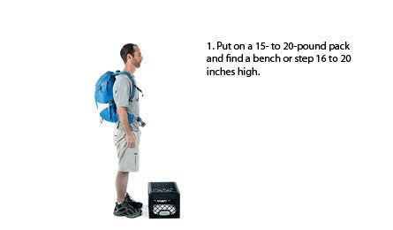 Back Strengthener: Loaded Step-Ups