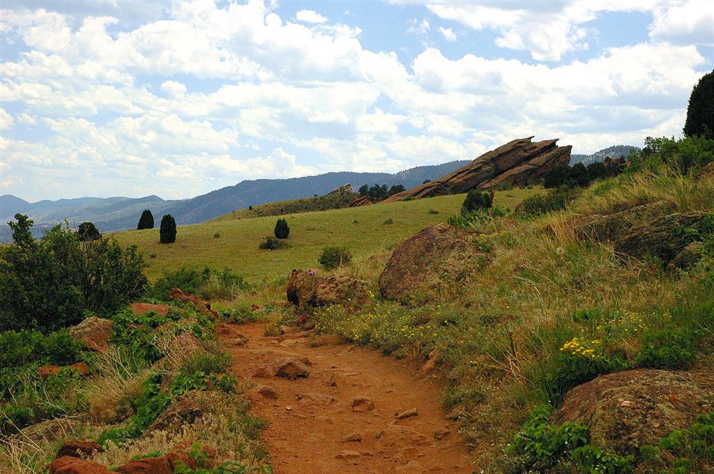 Hike Dakota Ridge via Red Rocks Trail near Denver, CO