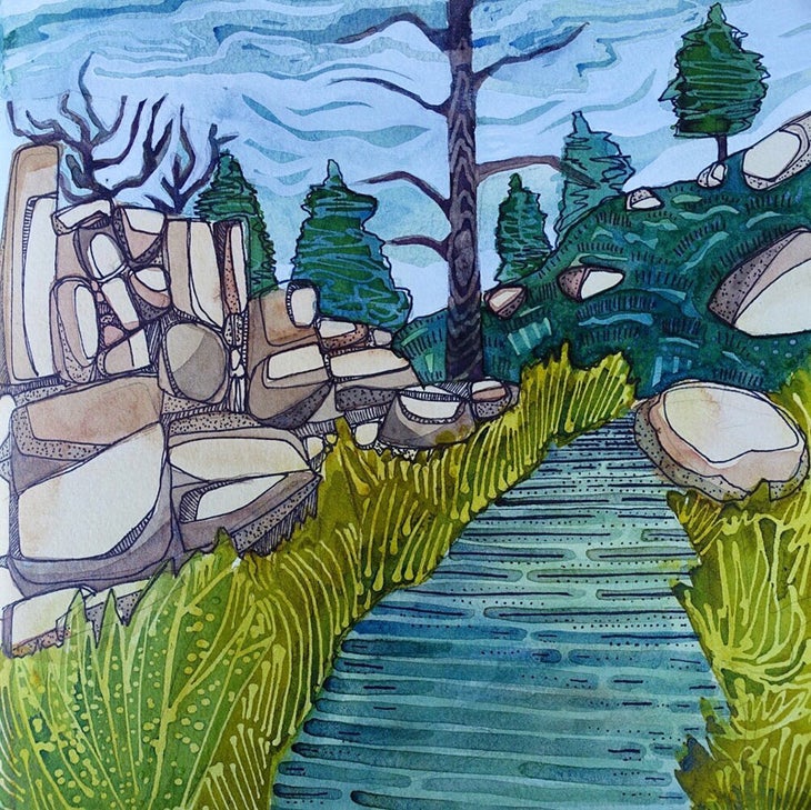 Hike the Pacific Crest Trail Through Lindsey Fox's Amazing Watercolors