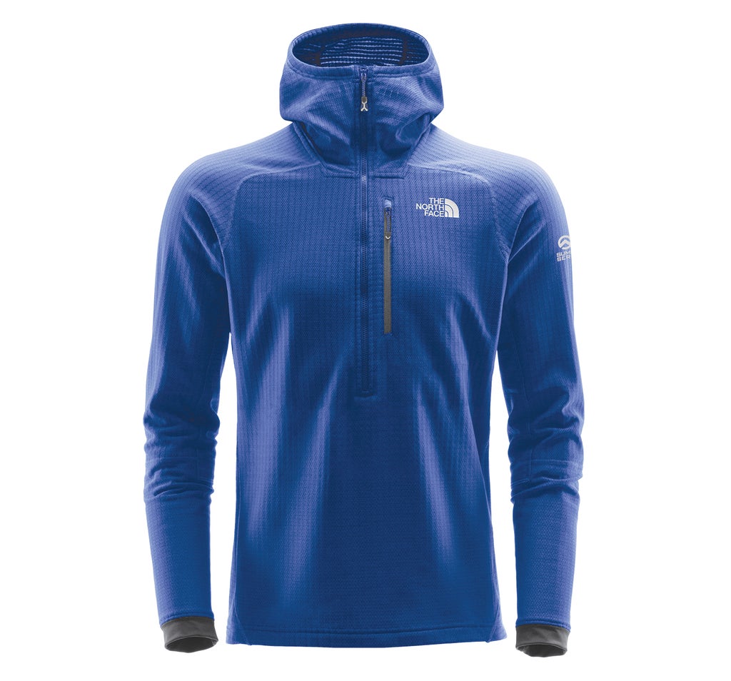The North Face Summit L2 FuseForm Grid fleece 1/4 Zip Hoodie Midlayer