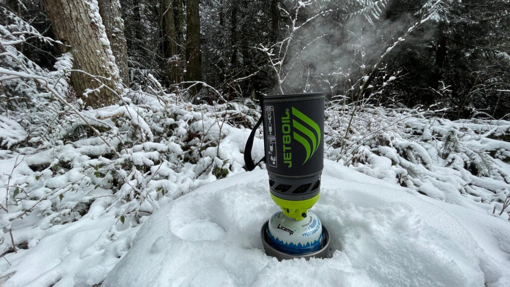Make Your Backpacking Stove More Efficient in the Cold With This Hack